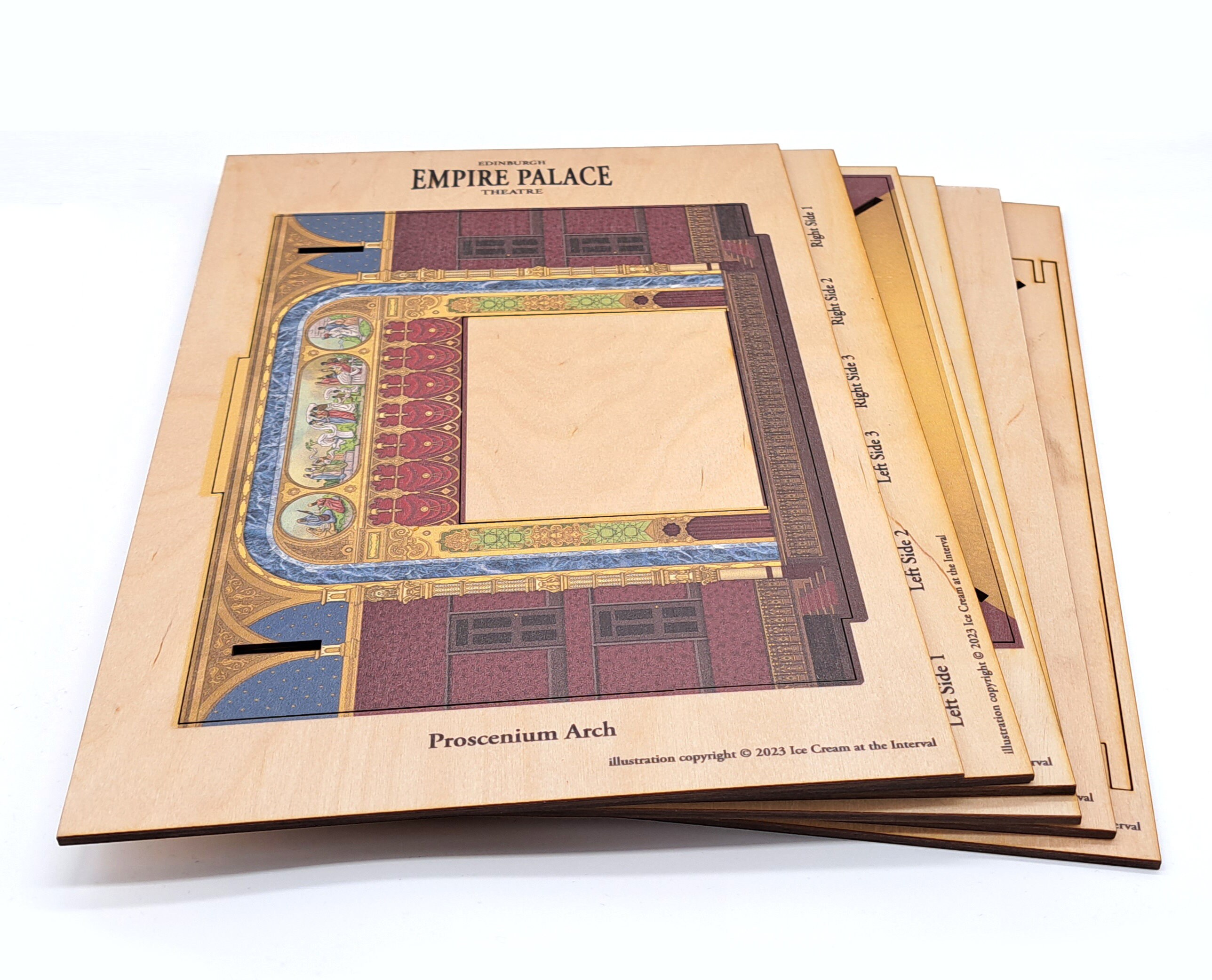 Wooden Slot Together Empire Theatre - Etsy