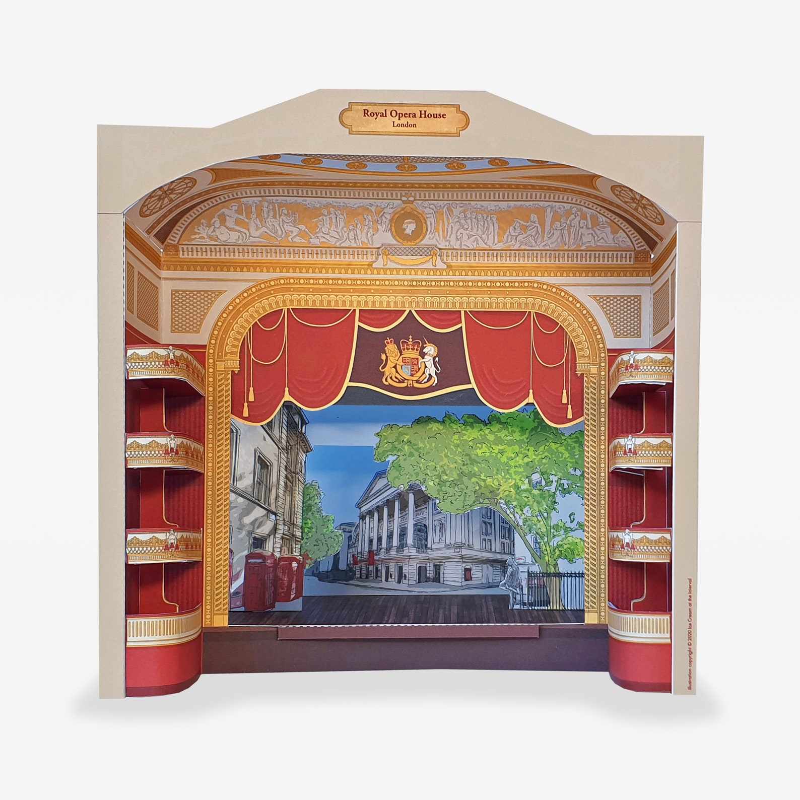 Royal Opera House, London large Cut Out and Build Your Own Miniature ...