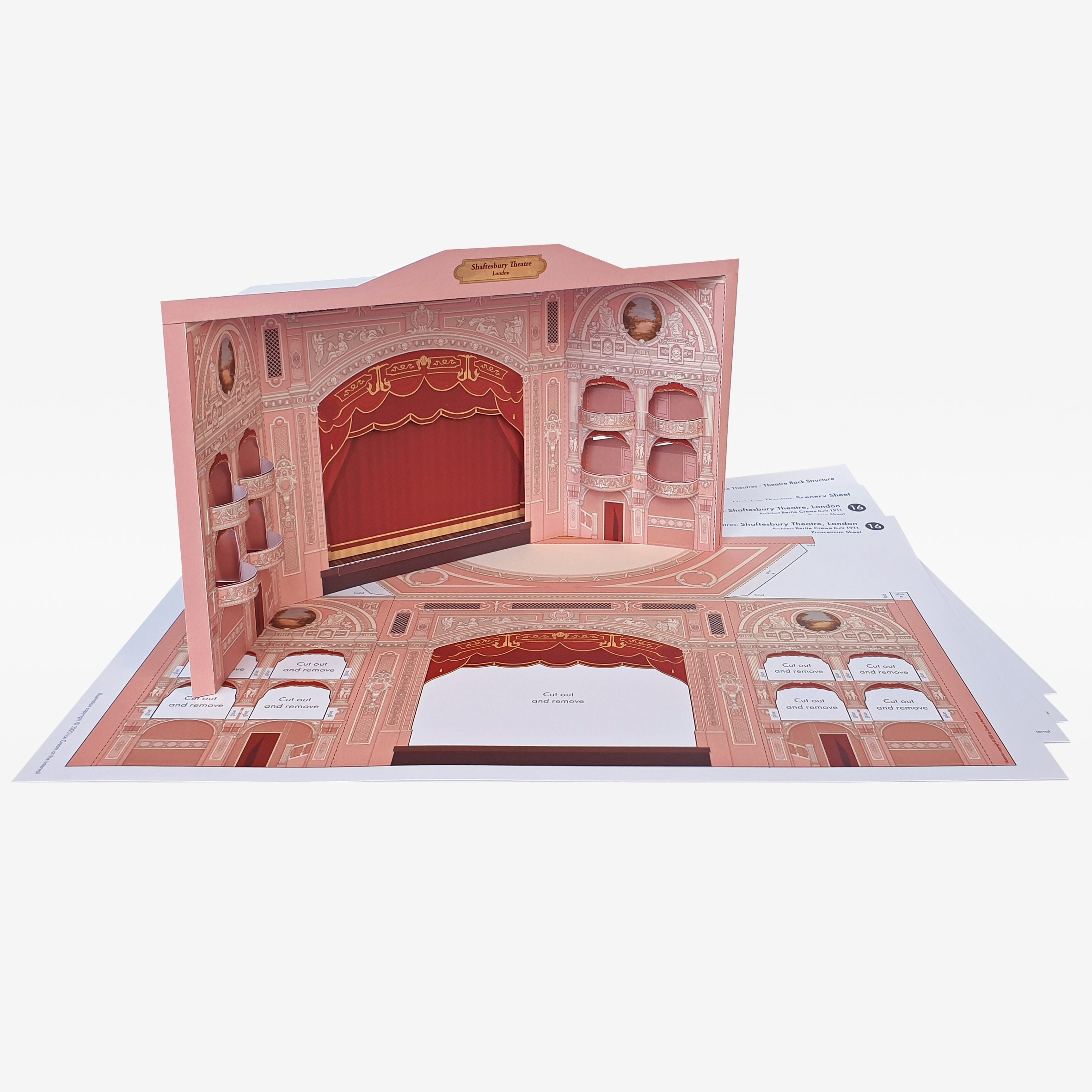 Shaftesbury Theatre London Cut Out and Build Your Own - Etsy UK