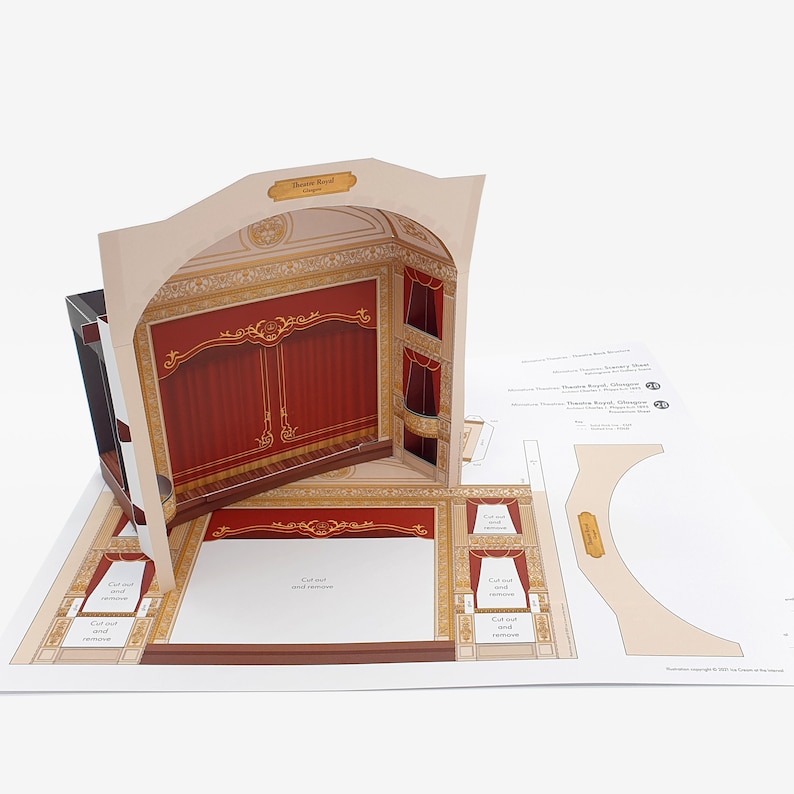 Theatre Royal, Glasgow - Cut Out and Build Your Own Miniature Theatre ...