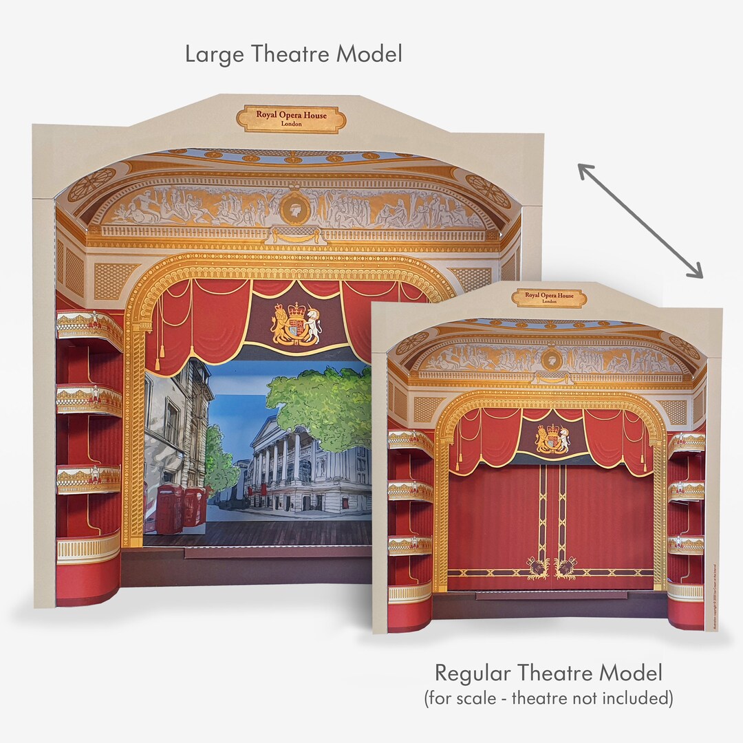 Royal Opera House, London large Cut Out and Build Your Own Miniature ...