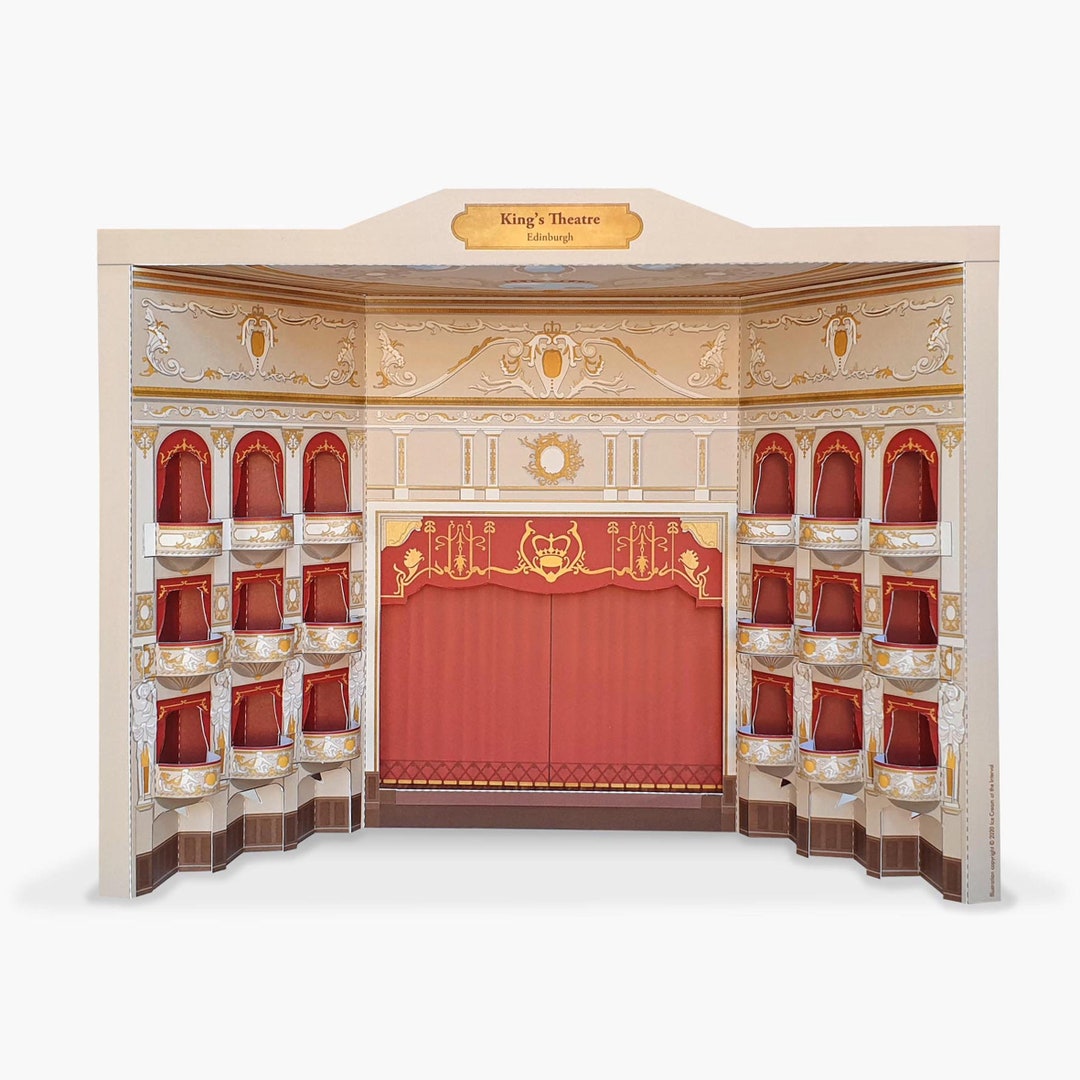 King’s Theatre Edinburgh Model Kit: Cut & Build Miniature Theatre - Etsy UK