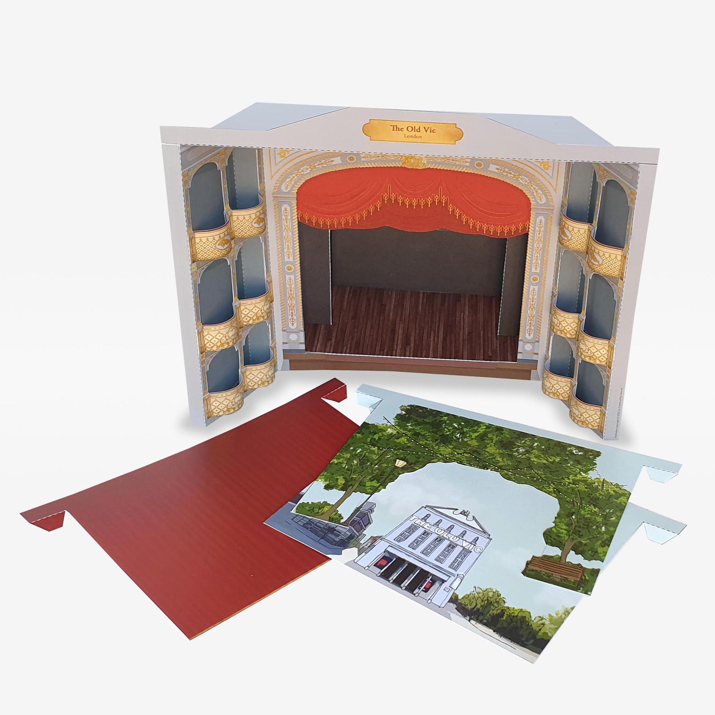 Materials London Old Vic Theatre Cut Out and Build your own Miniature ...