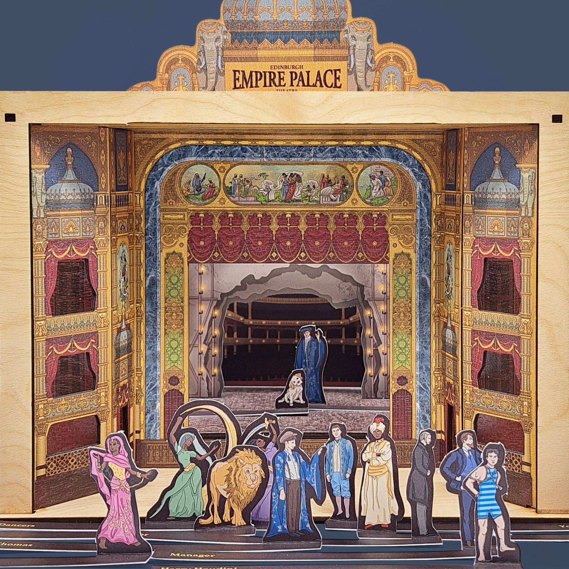 Wooden Slot Together Empire Theatre - Etsy