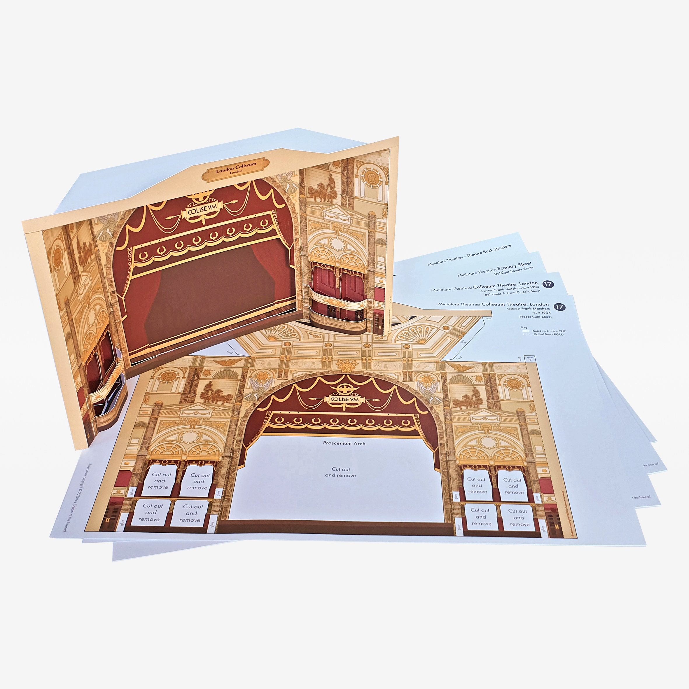 London Coliseum - Cut Out and Build Your Own Miniature Theatre Model ...