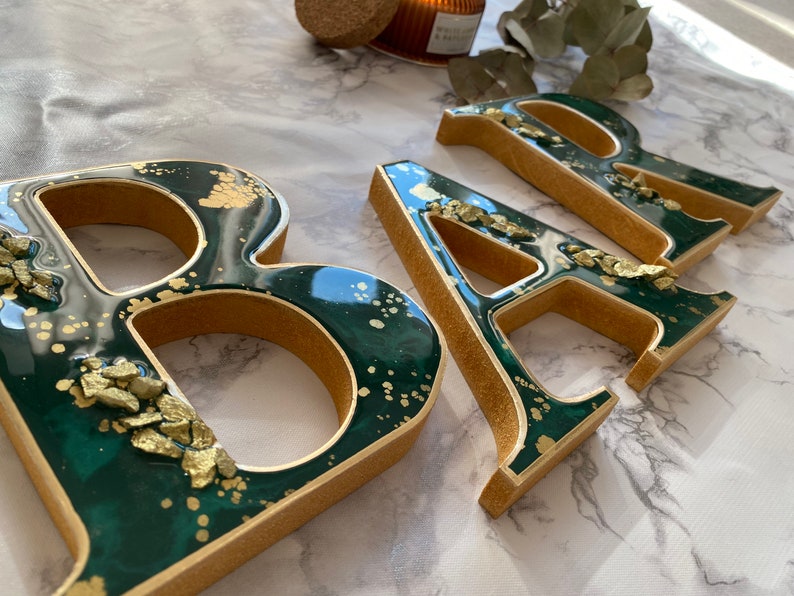 Made to Order Freestanding Letters Resin on MDF Custom - Etsy