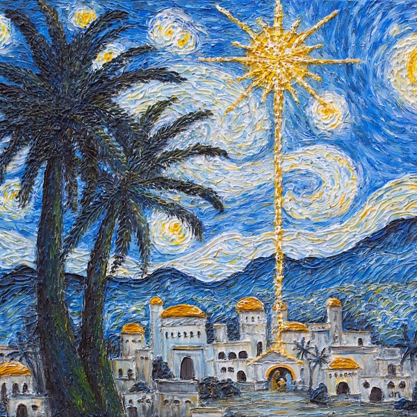 Star of Bethlehem Painting - Etsy