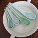 Chinese Ceramic Spoon, Blue Spoon, Ramen Spoon, Soup Spoon, Short Spoon ...