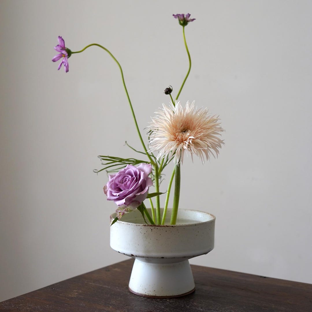Ceramic Ikebana Vase, Ikebana Container, Ikebana Bowl , Fruit Bowl ...