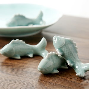 Ceramic Chopstick Rest,chopsticks Rack,fish Chopstick,brush Rest ...