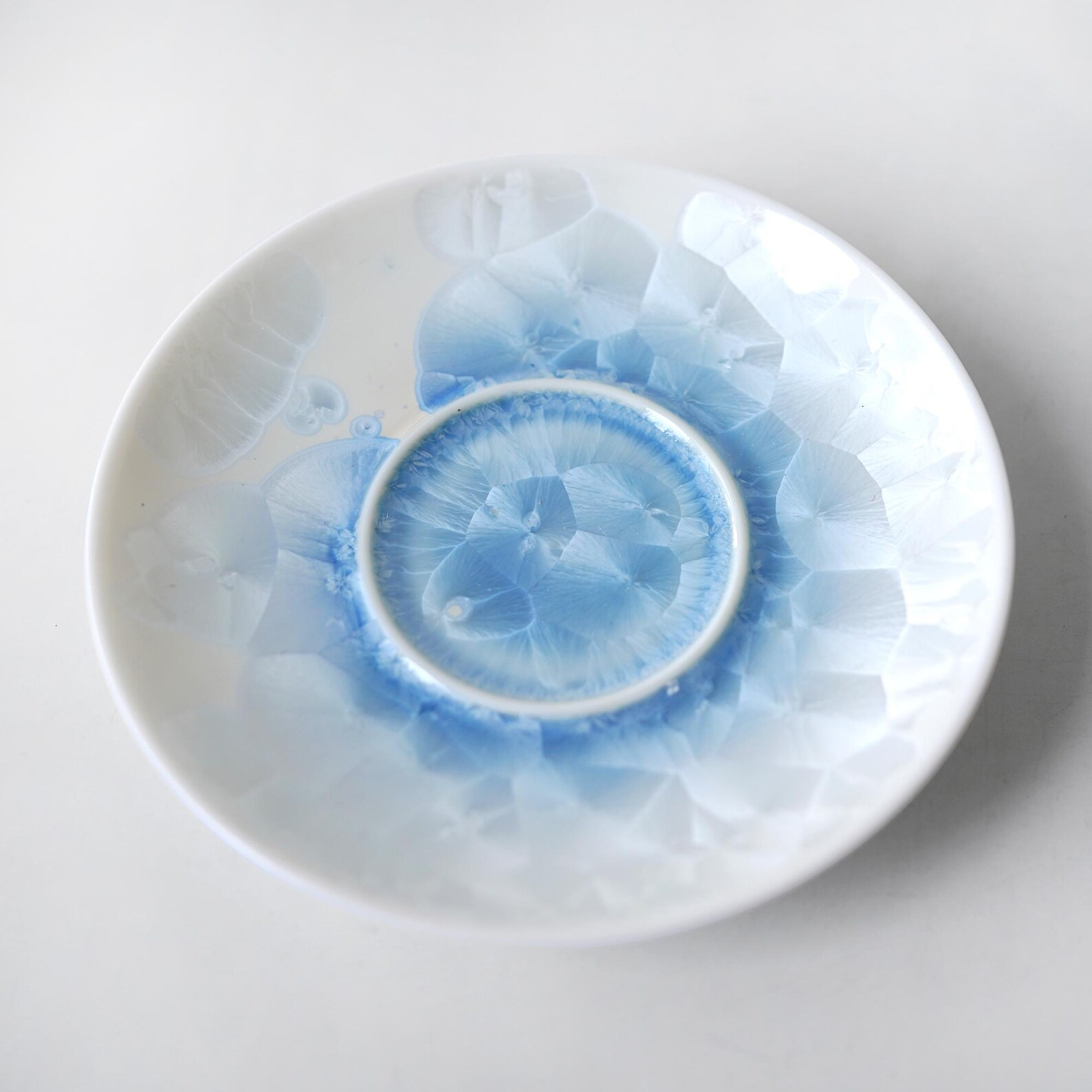 Mothers Day Gift Blue and White Crystal Glaze Gaiwan Set,gaiwan Tea Cup ...