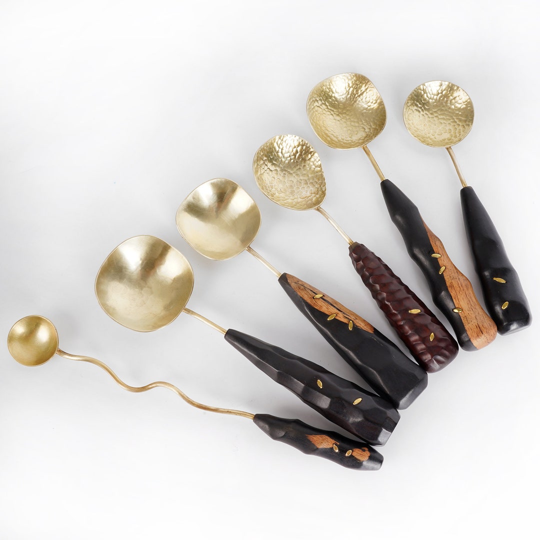 Copper Spoon,handmade Spoon With Wood Handle,spice Spoon,coffee Spoon ...