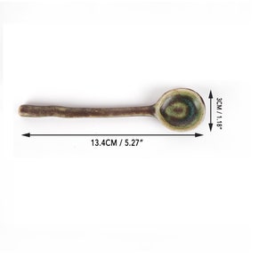 Small Ceramic Spoons --- Coarse Pottery Spoon,kitchen Decor, Coffee ...