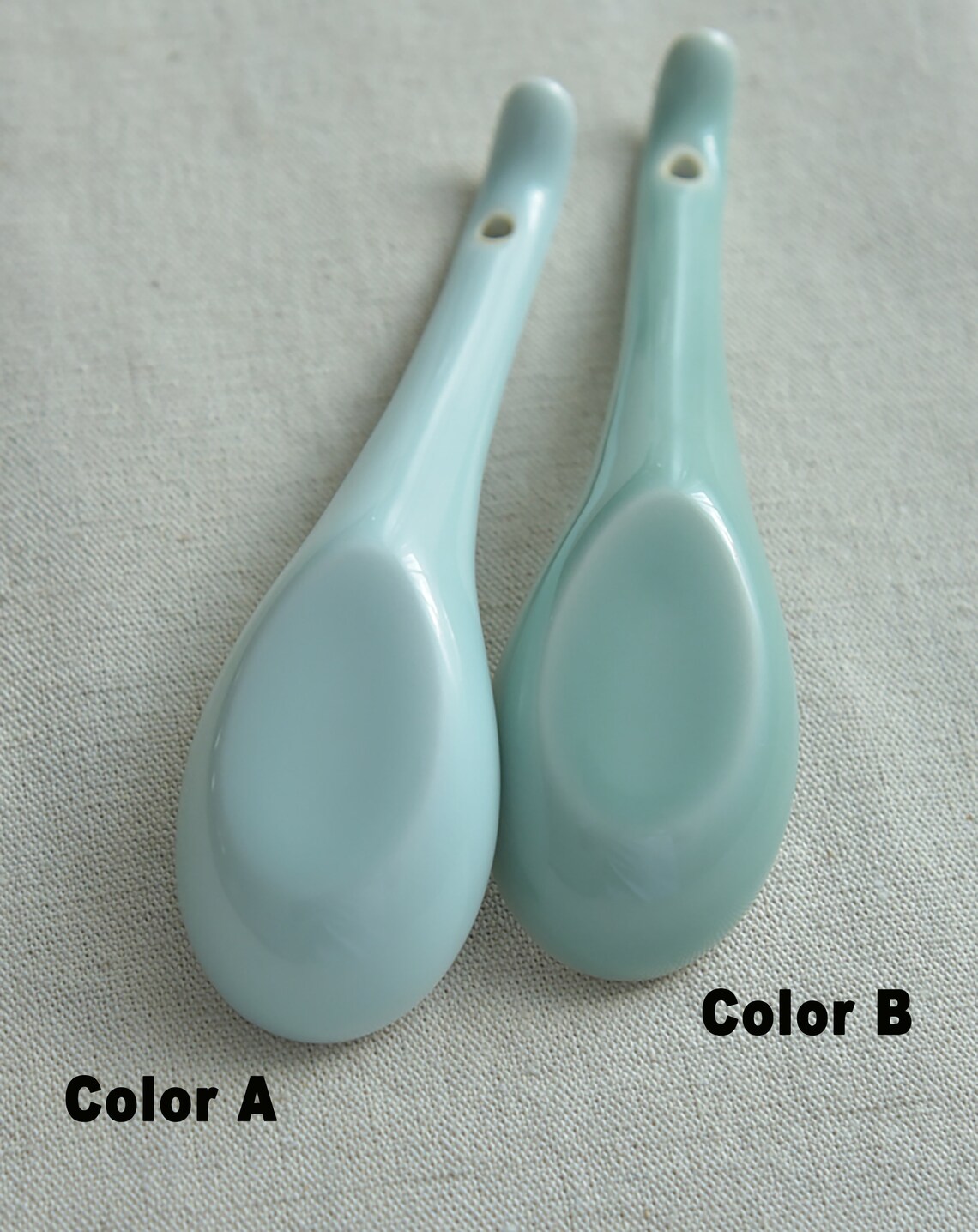 Chinese Ceramic Spoon Blue Spoon Ramen Spoon Soup Spoon - Etsy