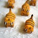 Yellow Tiger Figurine, Ceramic Tiger, Christmas Gift, Ceramic Animal ...