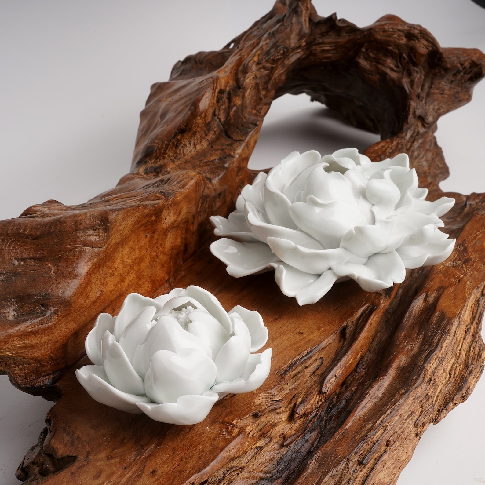 Hand Pinched Peony Flower Incense Holder,floral Incense Holder,flower ...