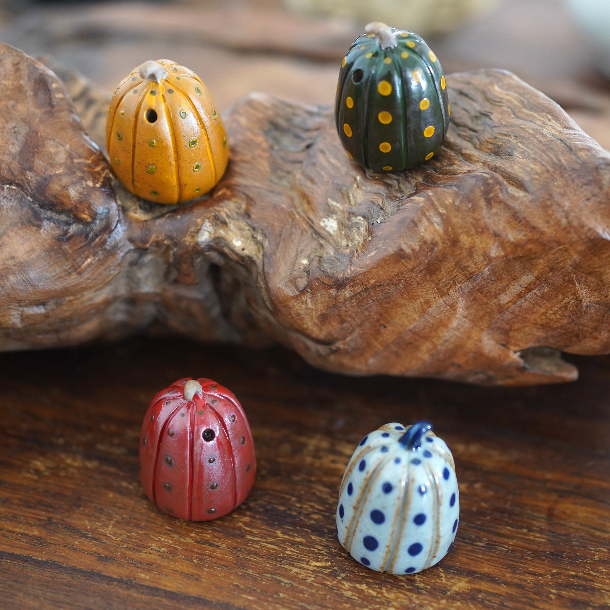 Miniature Pumpkins L Ceramic Halloween Burner Mini Ceramic Pumpkins L Miniature Ceramic Pumpkins ...