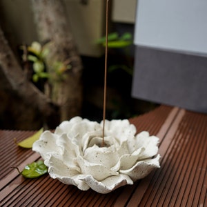 Mothers Day Gift Large Flower | Hand Sculpted Peony Flower Incense ...
