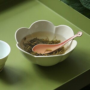 Chinese Ceramic Spoon Set, Pink Spoon, Ramen Spoon, Soup Spoon, Short ...