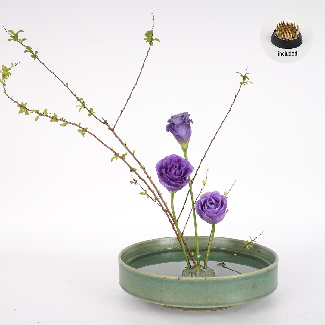 Ceramic Ikebana Vase, Ikebana Container, Ikebana Bowl , Fruit Bowl ...