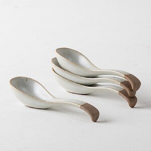 Soup Spoon Japanese Spoon White Ceramic Spoons Ramen - Etsy