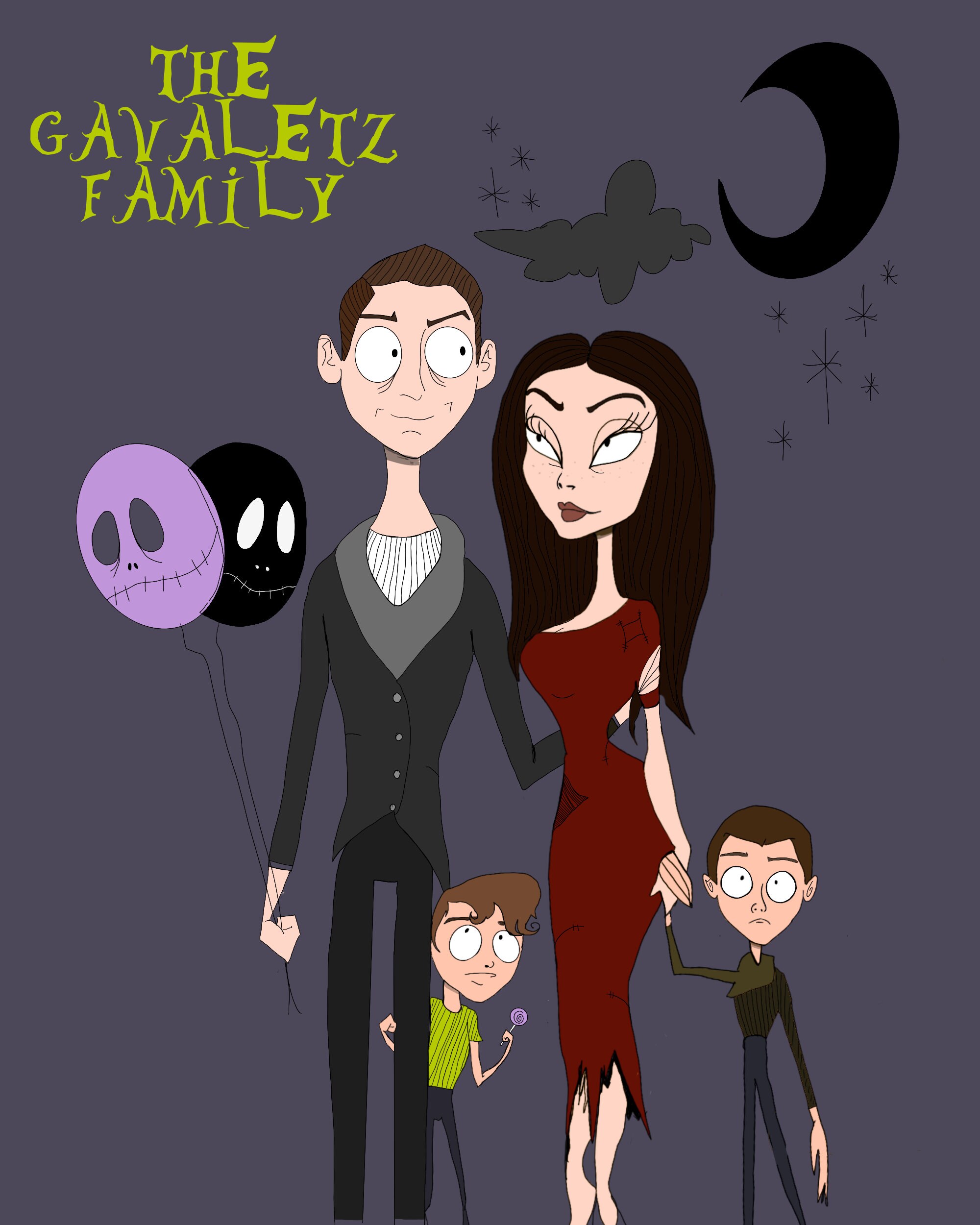 Custom Tim Burton Style Portrait - Etsy