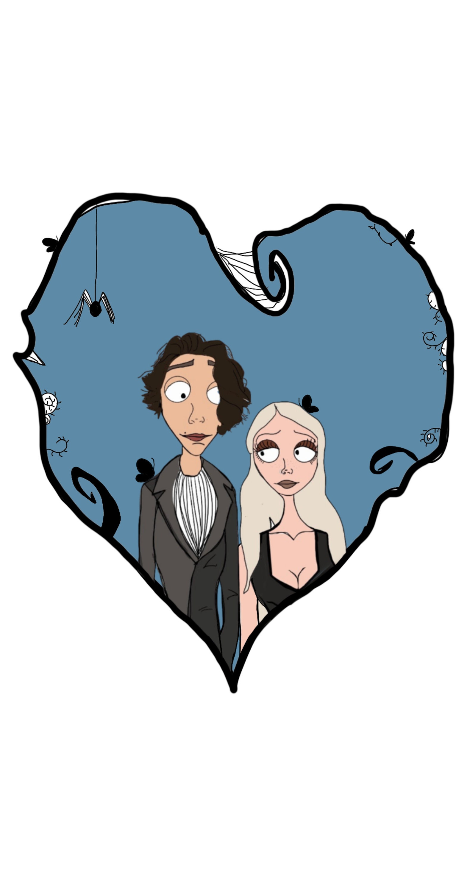 Custom Tim Burton Style Portrait - Etsy