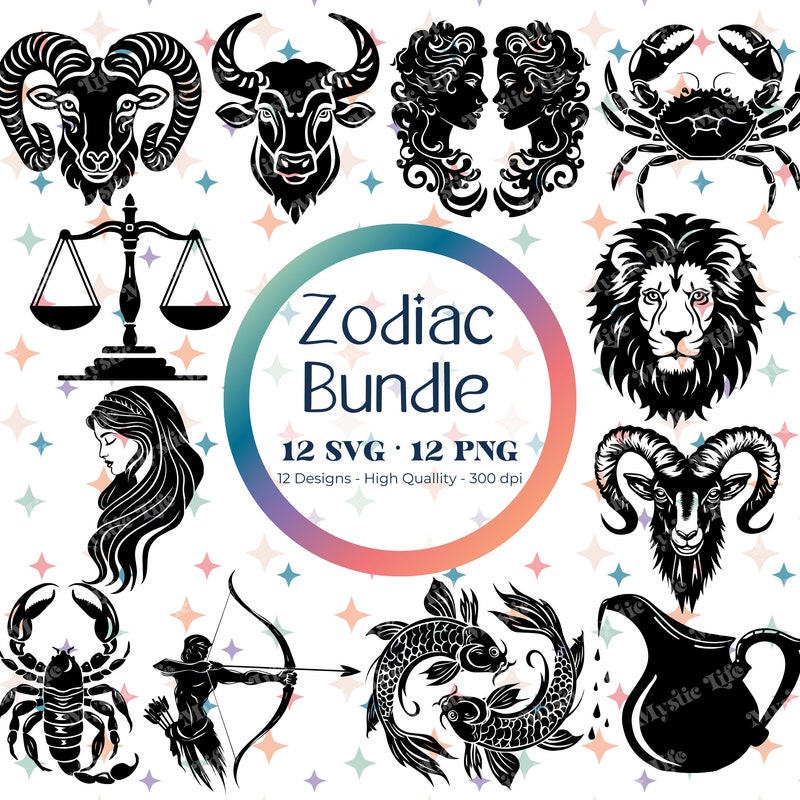 Zodiac Svg for Cricut - Etsy