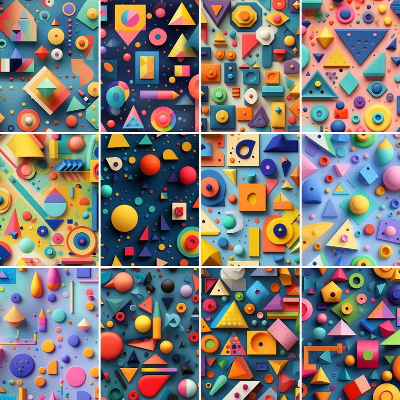 12 3D Style of Cocomelon Seamless Pattern 12x12in 300DPI Commercial Use ...