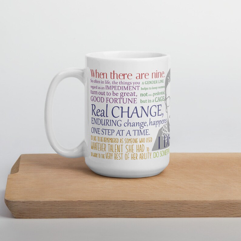 RBG Quotes Mug Ruth Bader Ginsburg Inspirational Mug - Etsy