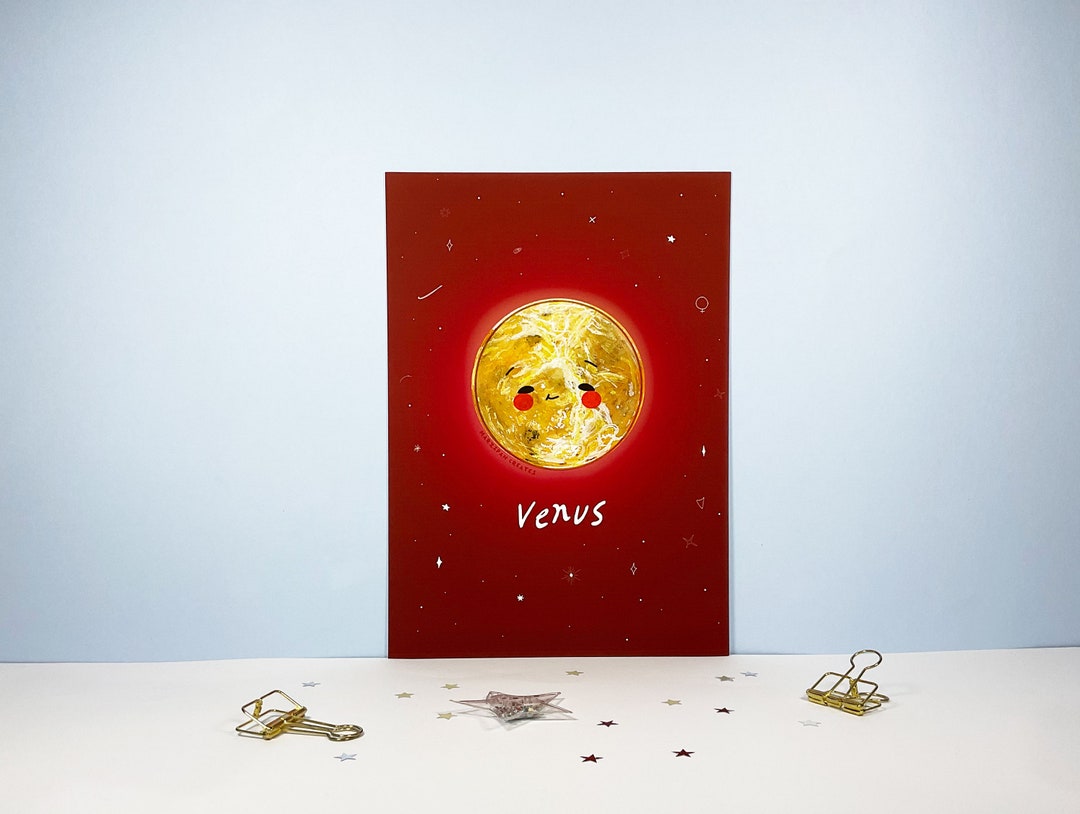Venus Venus Illustration the Happy Venus Planet Venus the Planets Wall ...