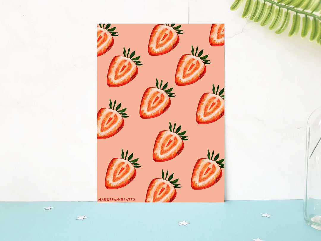 The Opened Strawberries the Strawberries Art Print - Etsy UK
