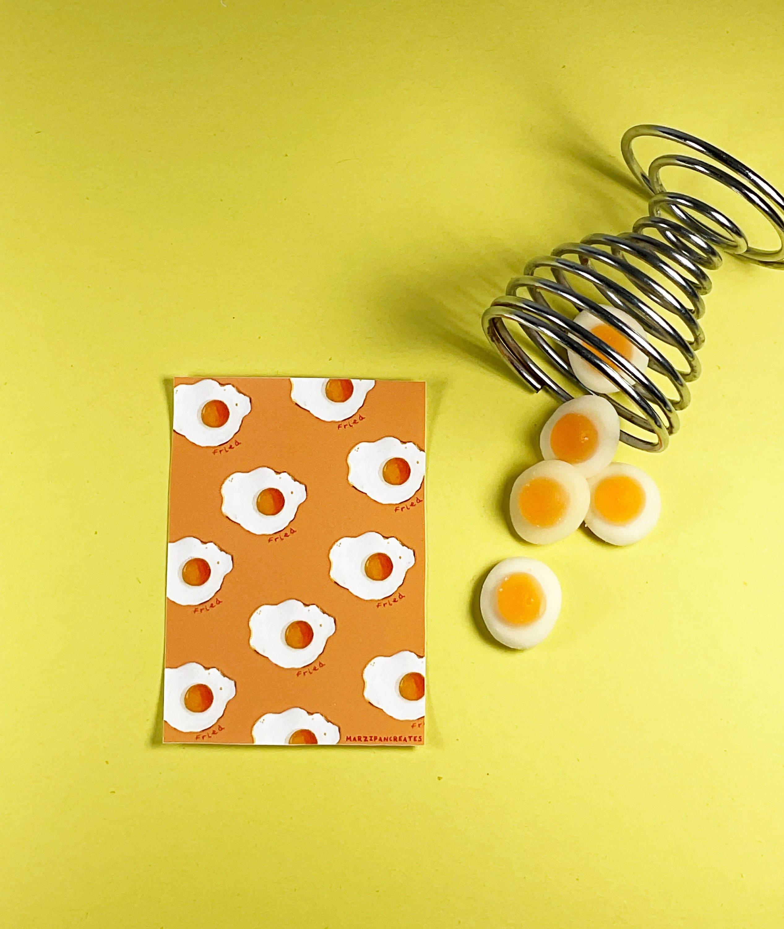 The Fried Egg Fried Egg Vinyl Sticker Waterproof Glossy Vinyl Sticker ...