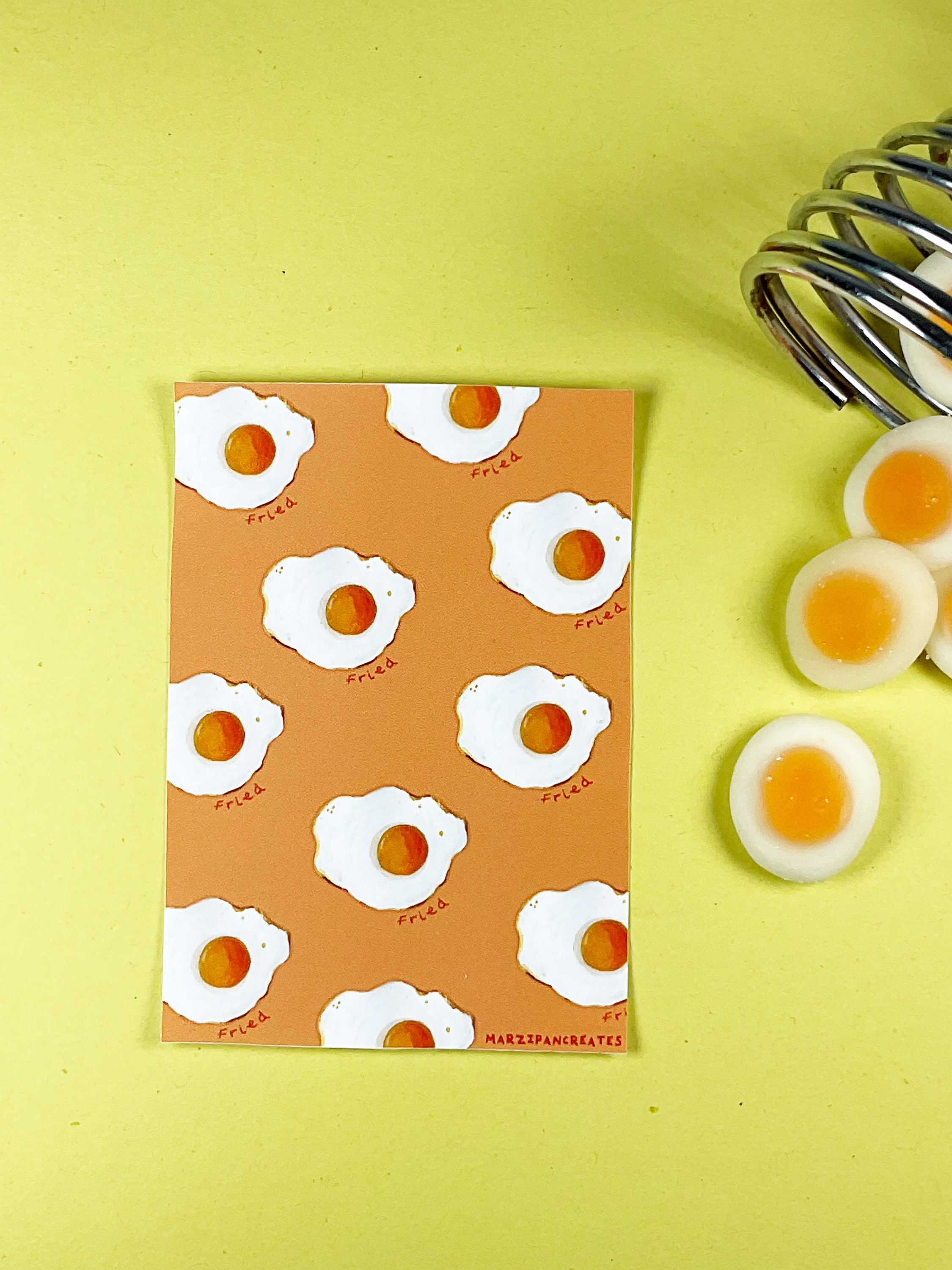 The Fried Egg Fried Egg Vinyl Sticker Waterproof Glossy Vinyl Sticker ...