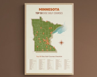 Disc Golf Course Map - Etsy