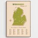 Ohio Golf Top 50 Courses Map - Etsy