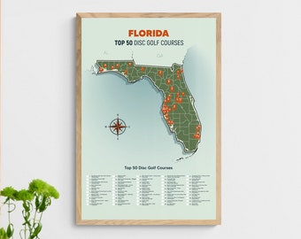 Disc Golf Map - Etsy