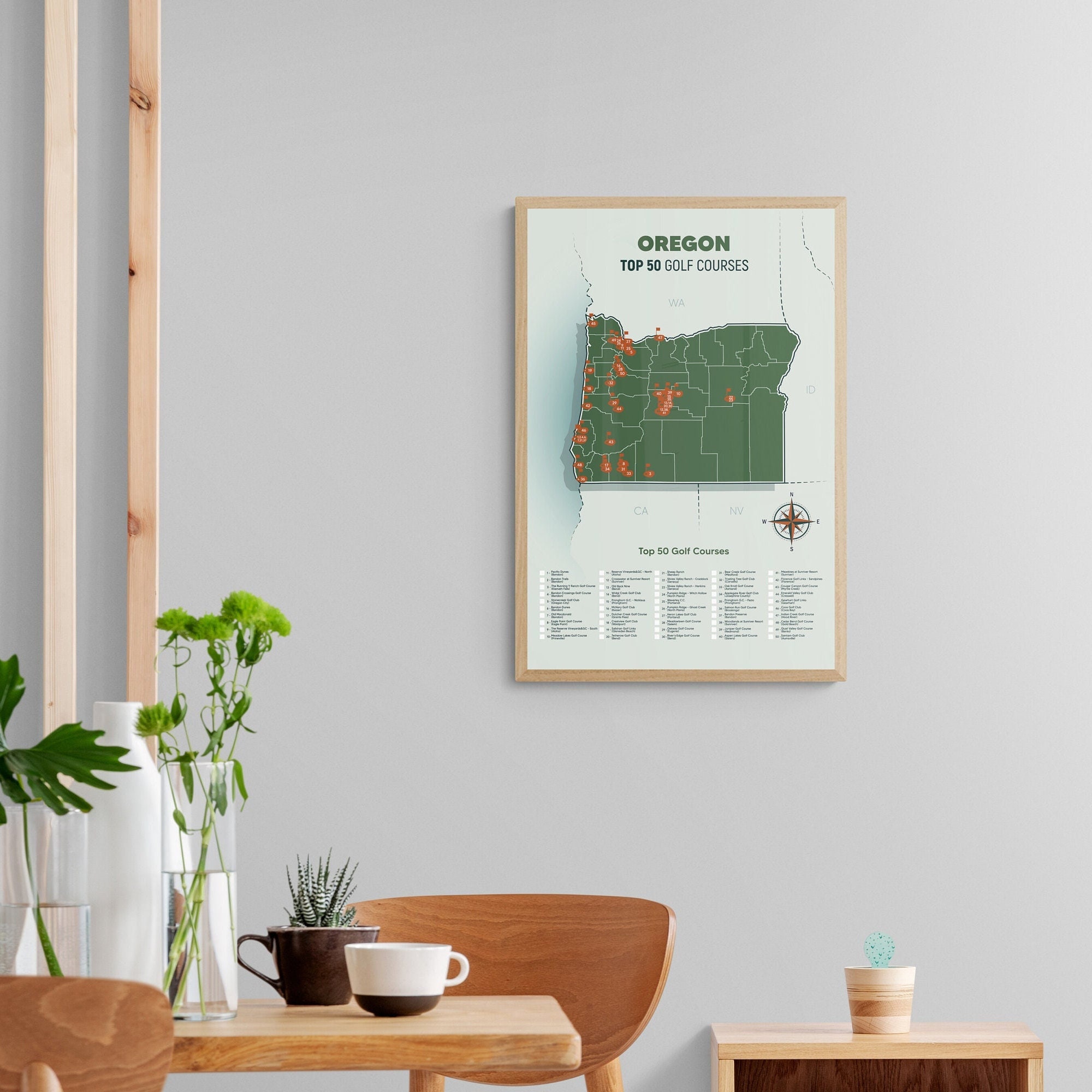 Oregon Golf Courses Map