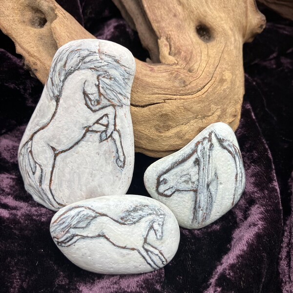 Painted Pebble - Etsy