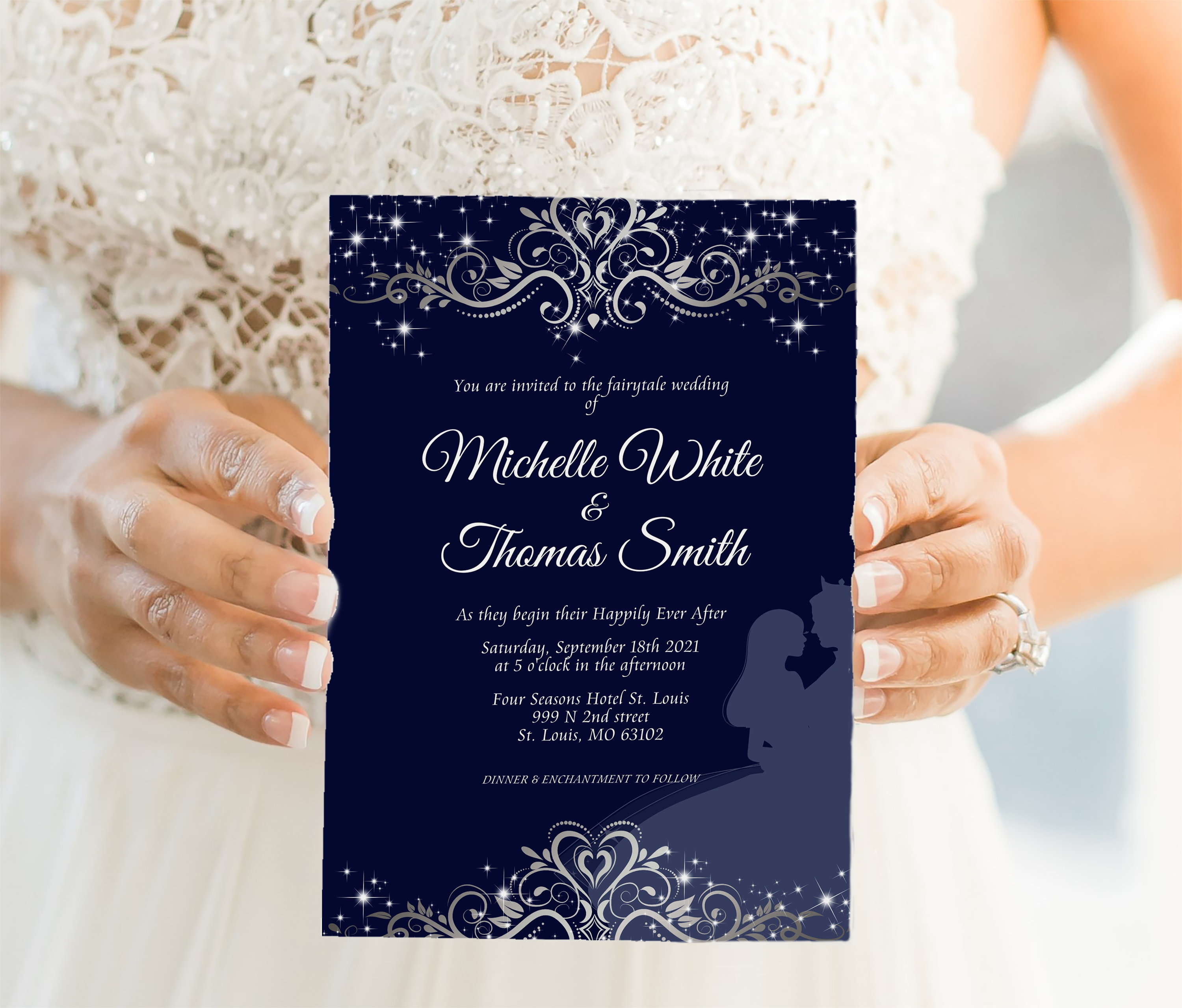 Cinderella Themed Wedding Invitation Bundle Fairytale Wedding - Etsy ...