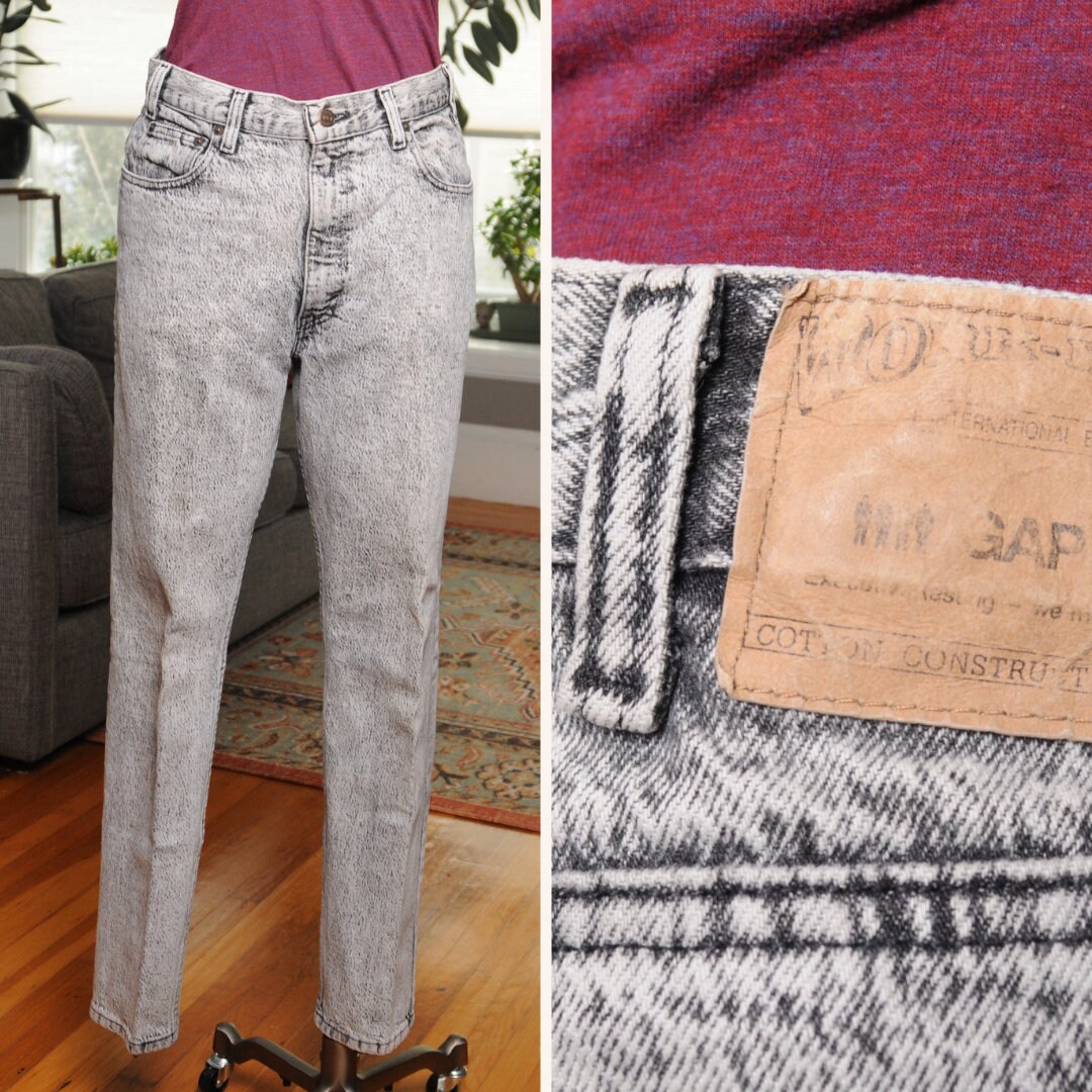 80s Gap Acid Wash Jeans 32x31 - Etsy