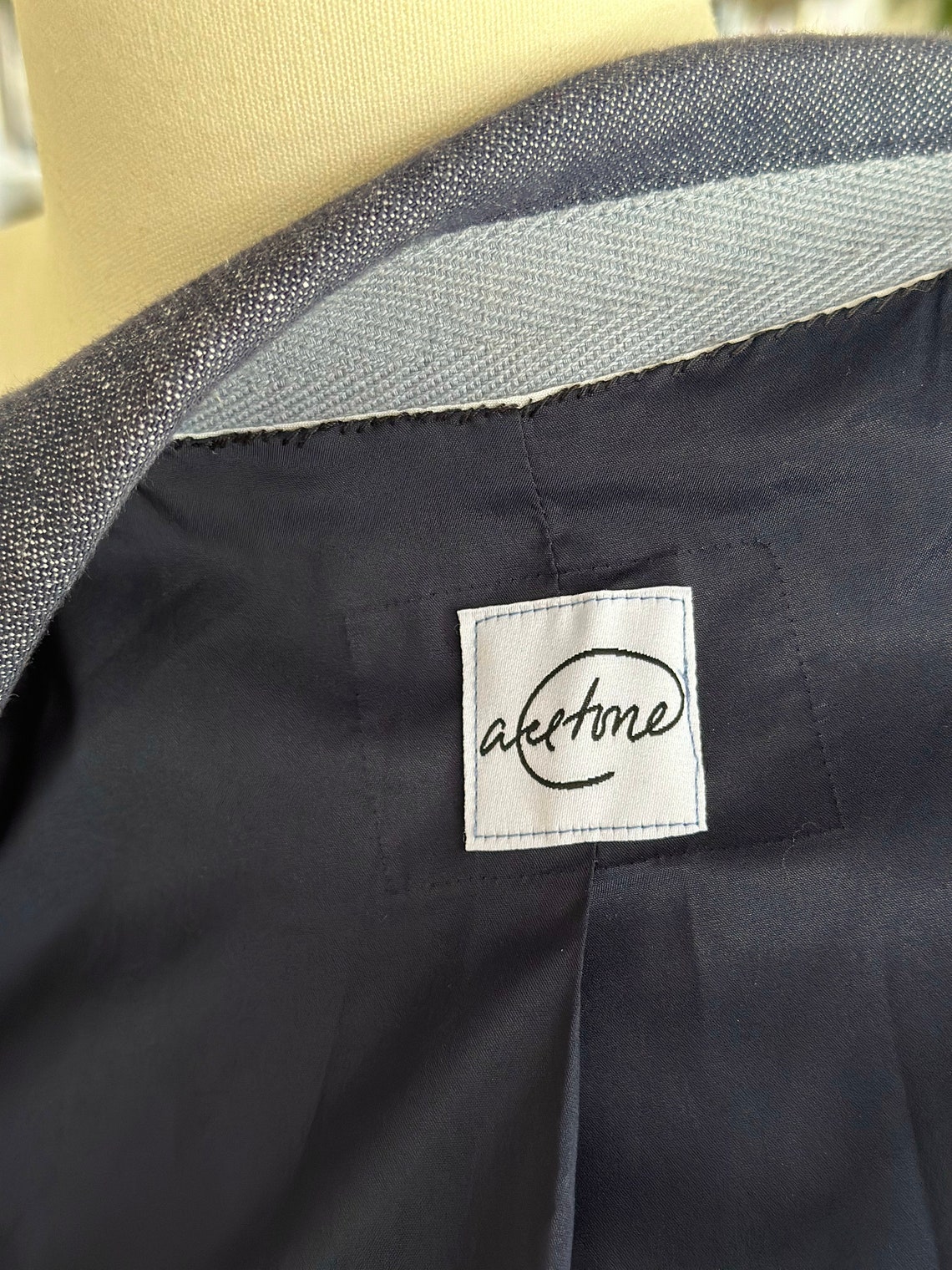 Hand Quilted Hexagon Y2K Chambray Blazer M - Etsy