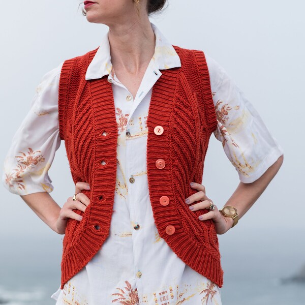 Burnt Orange Vest for Men - Etsy