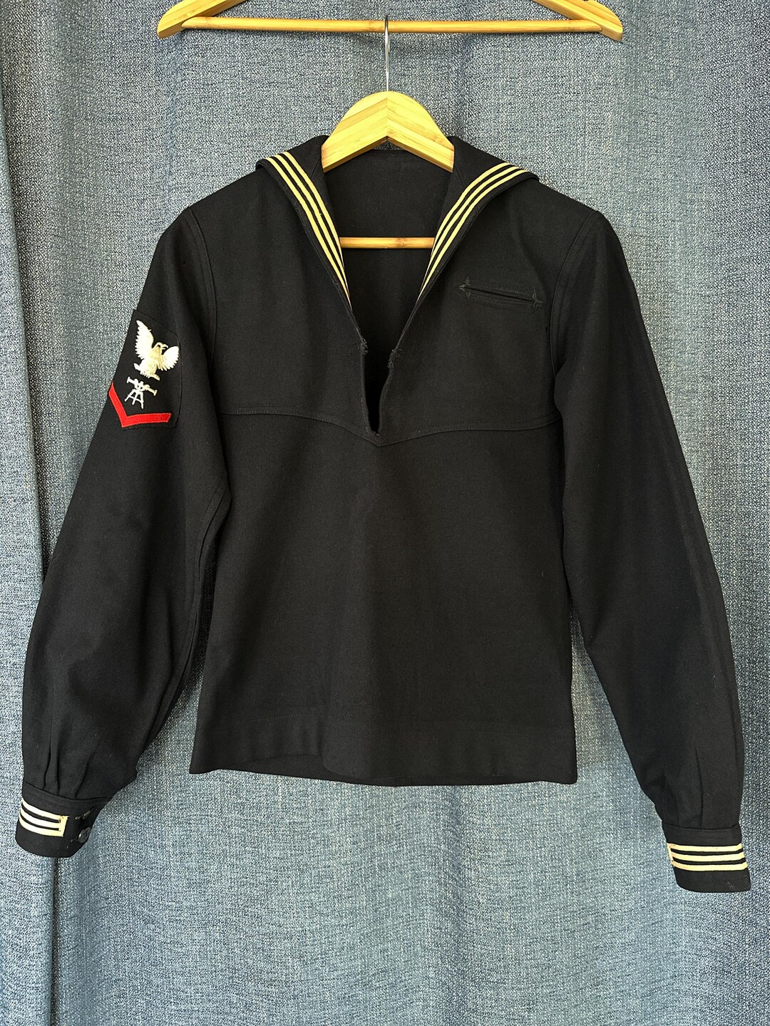 Full Vintage Navy Sailor Uniform top and Bottom S-M - Etsy
