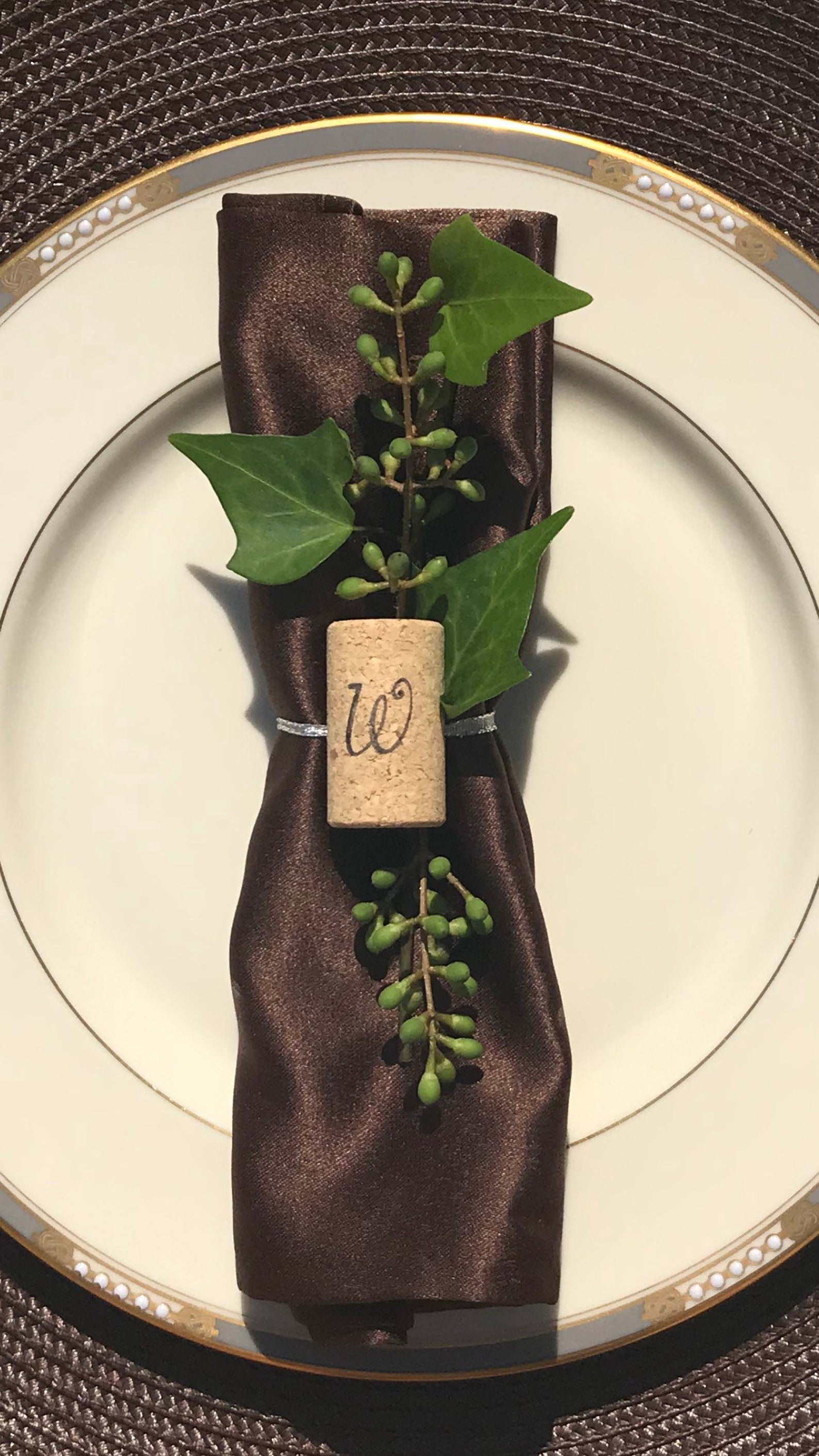 Handmade Wine Cork Napkin Ring, Unique Personalized Napkin Ring ...