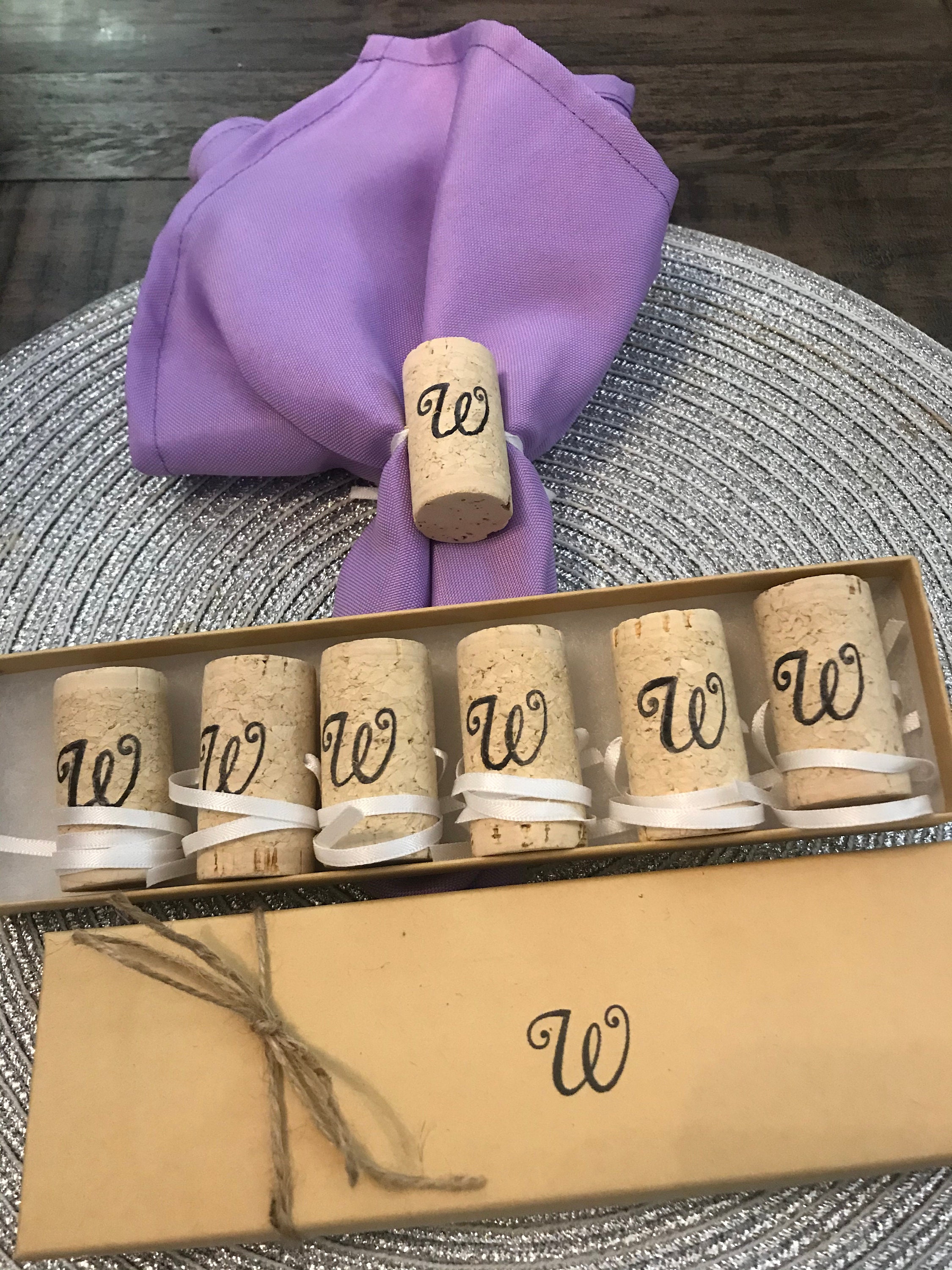 Handmade Wine Cork Napkin Ring, Unique Personalized Napkin Ring ...