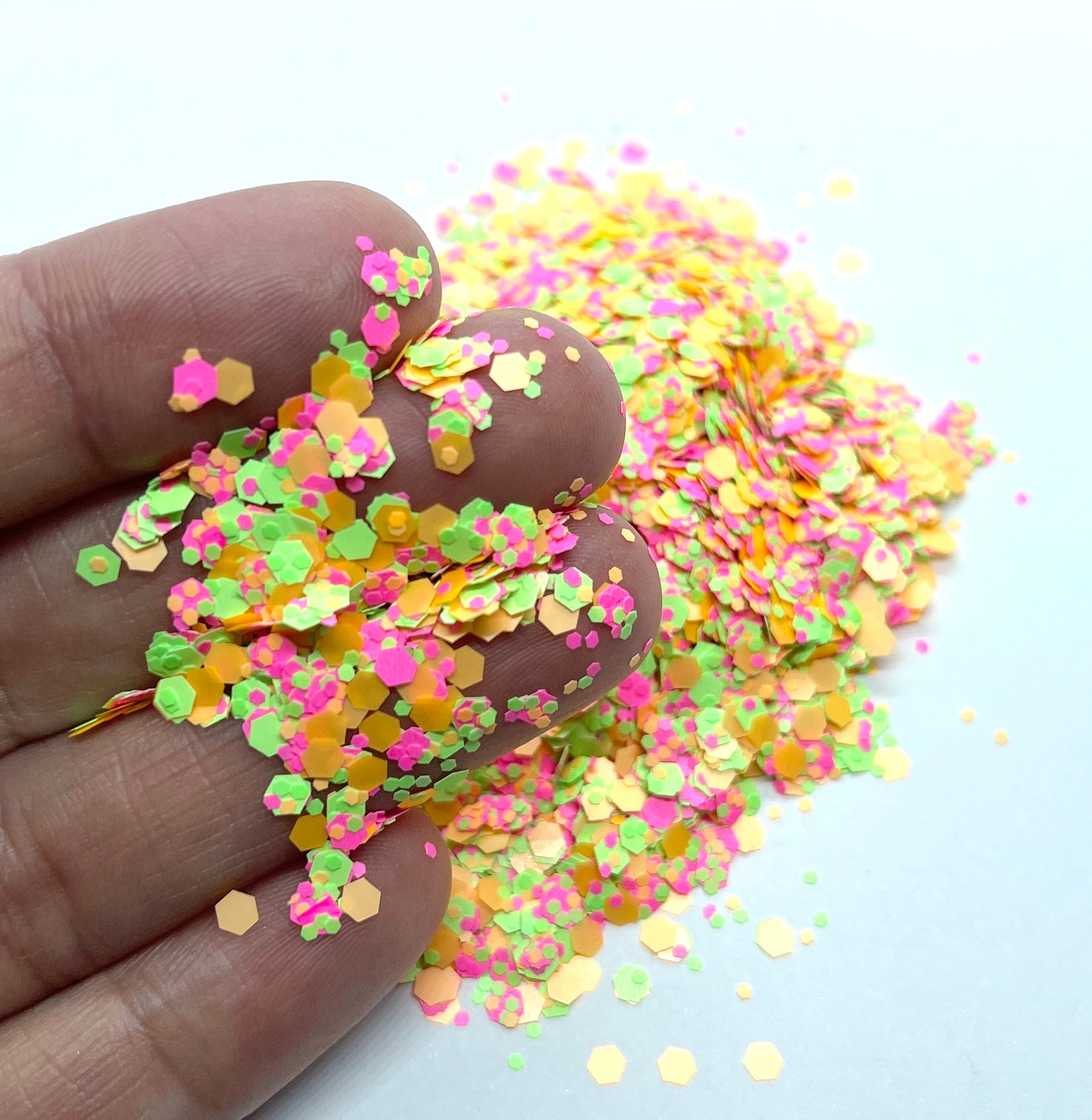 Luces de neón Mezcla de purpurina gruesa Mezcla de - Etsy México