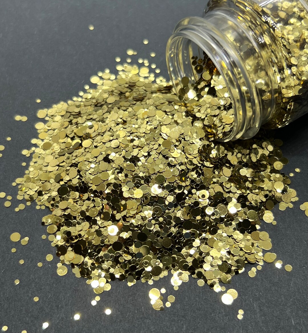 Joy to the World Dot Shaped Glitter Metallic Gold Dot Shaped Glitter ...