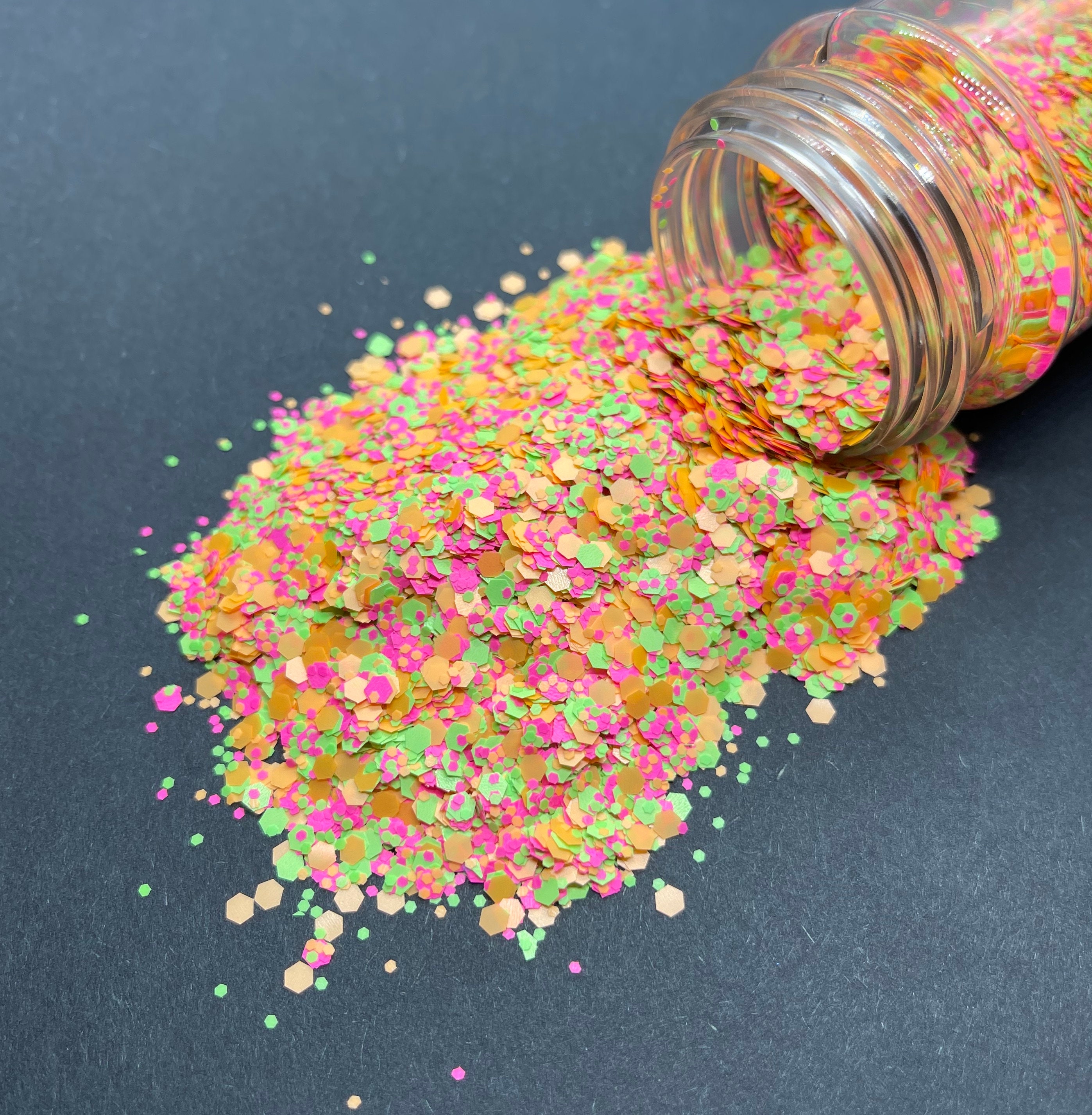 Luces de neón Mezcla de purpurina gruesa Mezcla de - Etsy México