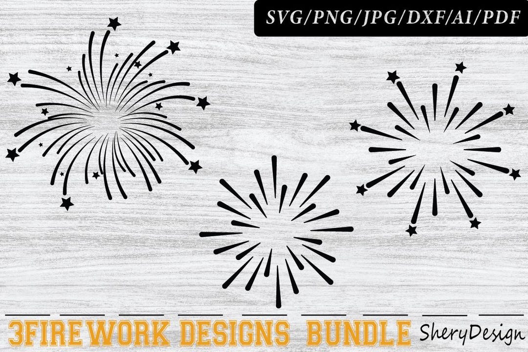 Fireworks Bundle Svg, Fireworks Svg Cut File, Fireworks Clipart ...